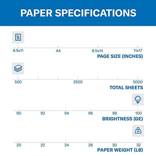 Hammermill Printer Paper, Premium Color 32 Lb Copy Paper, 8.5 x 11-1 ...