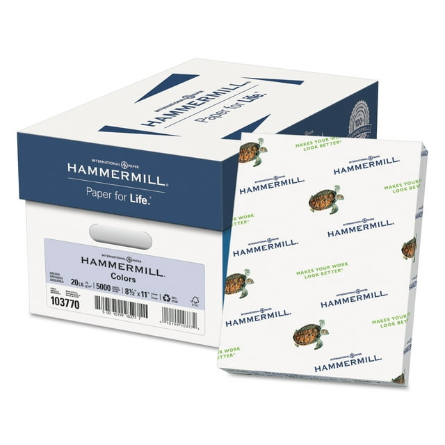 Hammermill Recycled Colors Paper, 20lb, 8-1/2 x 11, Orchid, 500 Sheets ...