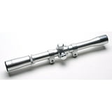 Hammers 22 Rifle Scope 4X20 with Dovetail Ring Polished Silver Chrome ...