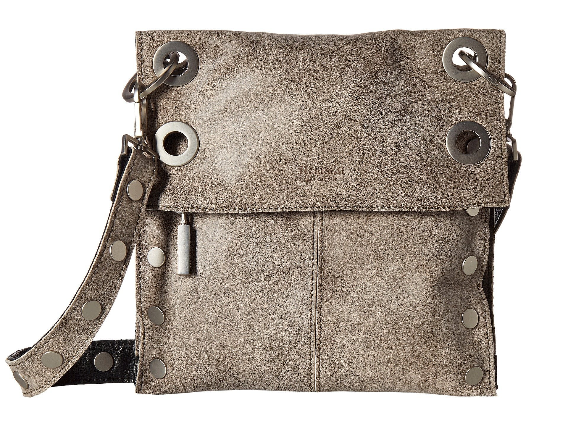 Hammitt Women's Medium Leather Montana Reversible Purse (Black/Pewter ...