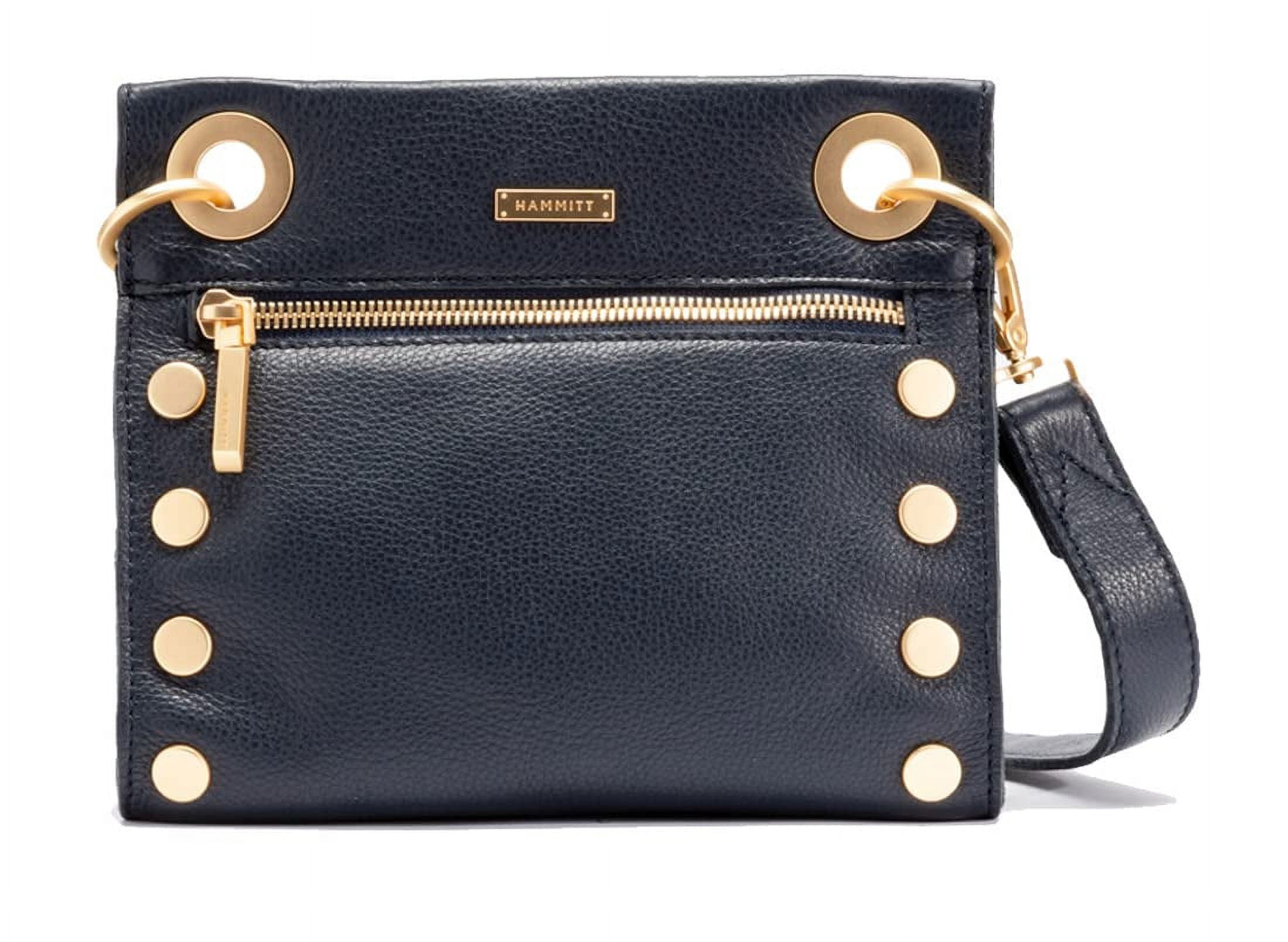 Hammitt Women's Tony Small Leather Purse With Strap (Navy Tides, One ...
