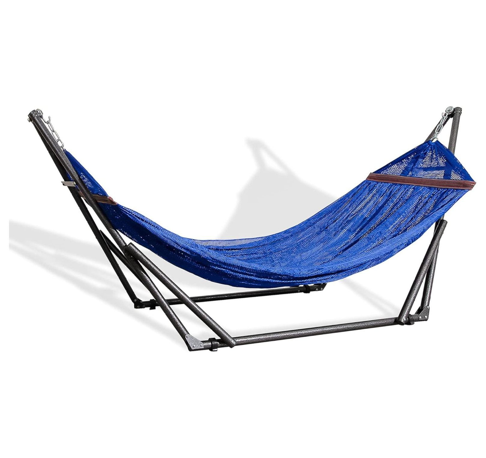 Hammock for 2 Persons with Collapsible Steel Stand 600 lbs Capacity ...