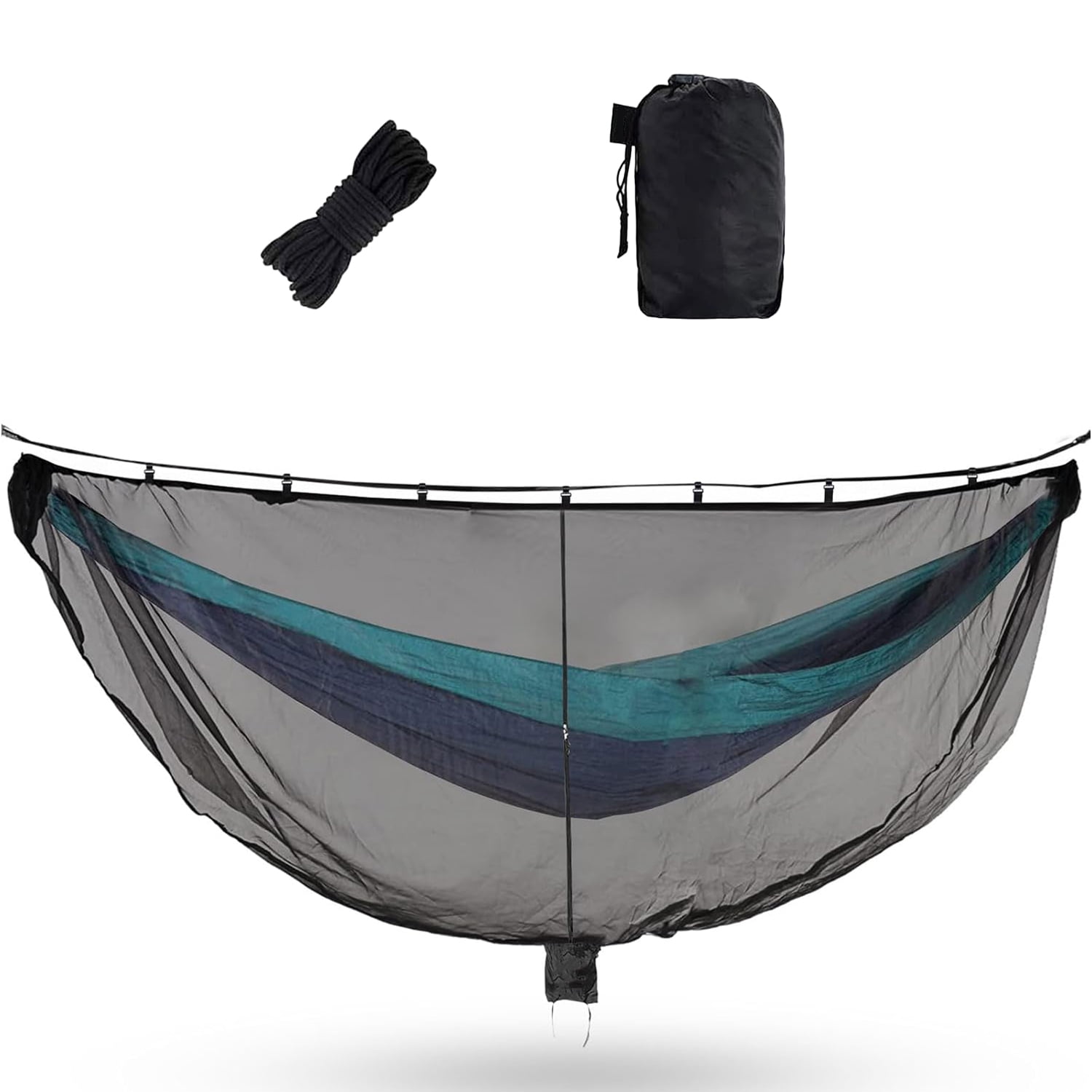 Hammock Bug Net, 11.15ft Double Zipper Mosquito Net for All Camping ...