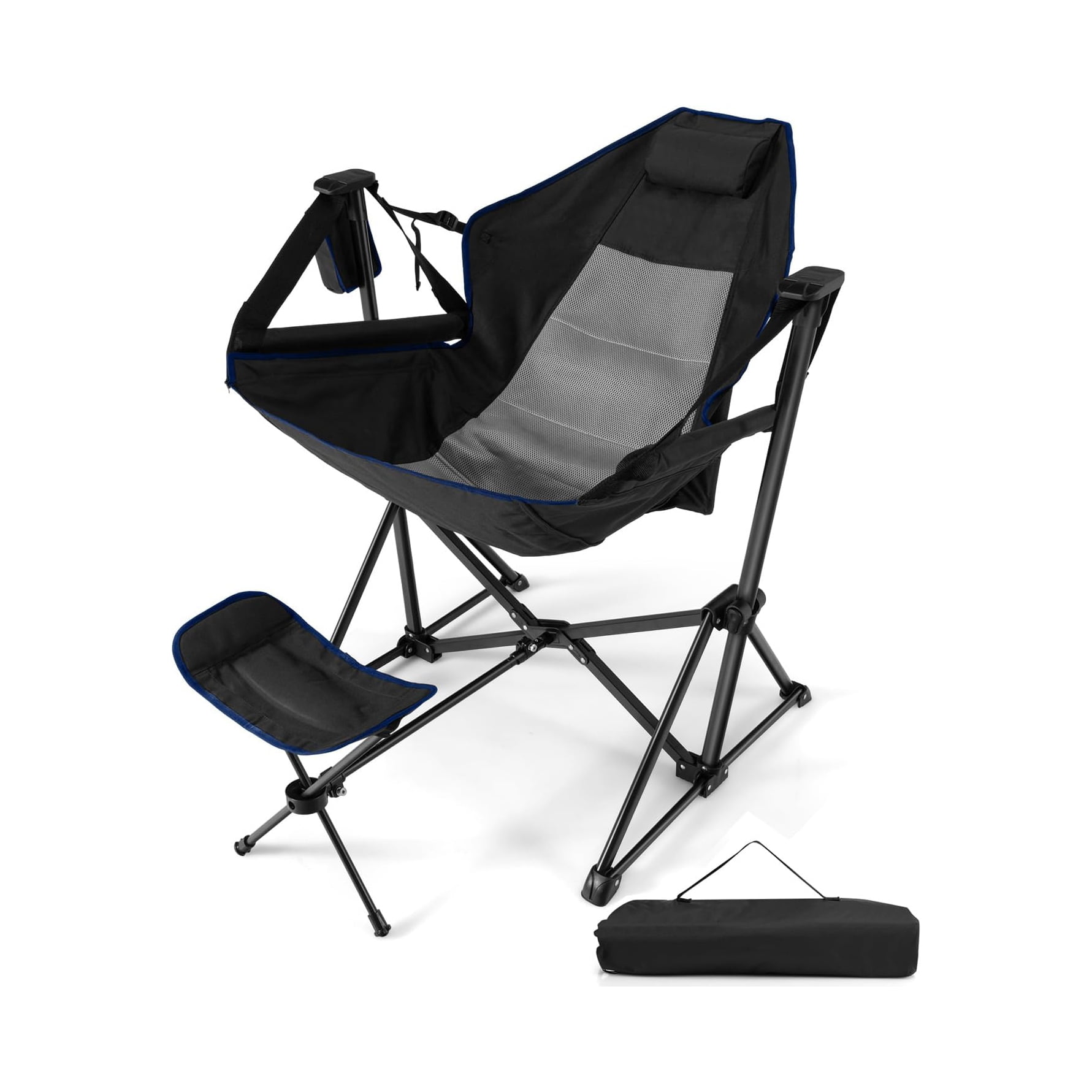 Hammock Camping Chair, Outdoor Folding Swinging Chair, Portable ...
