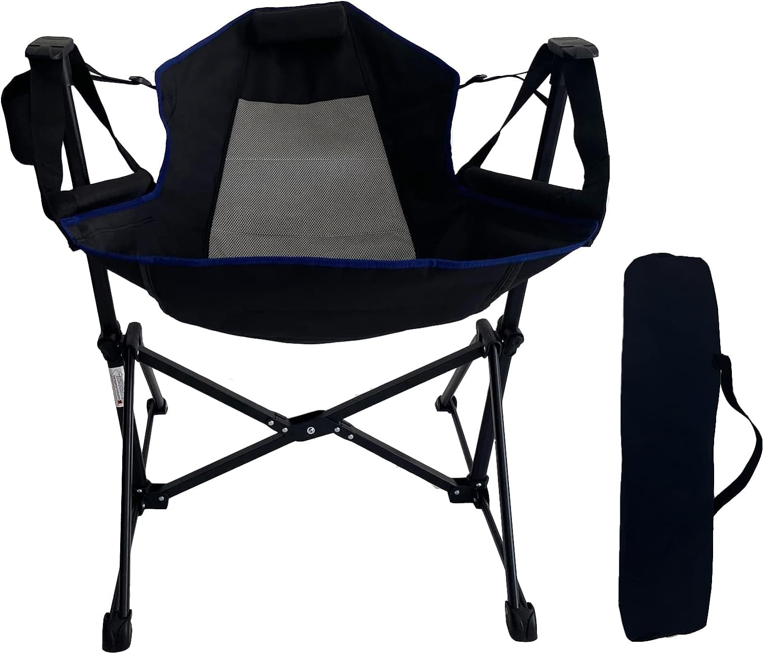 Hammock Camping Chair, Outdoor Swinging Rocking Camping Chair, Folding ...