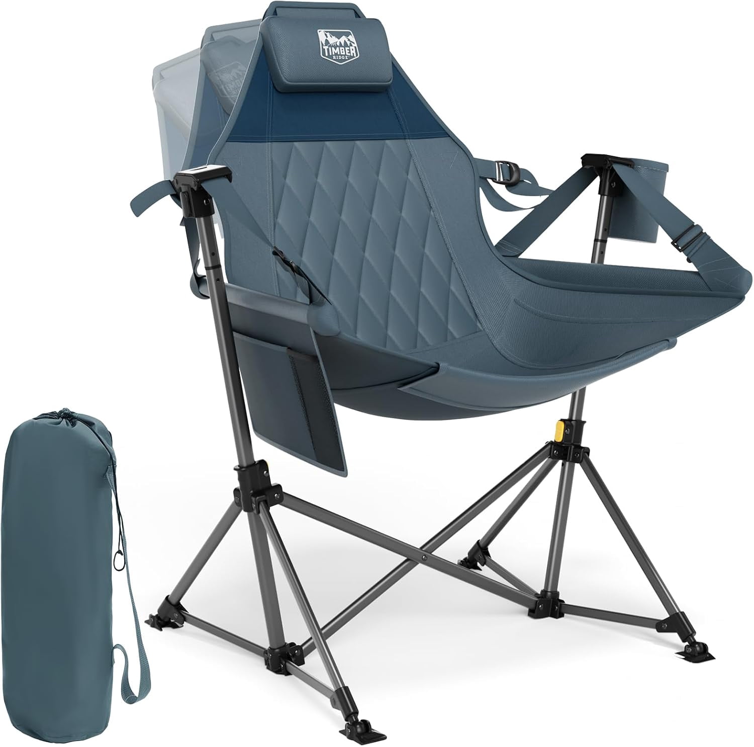 Hammock Camping Chair, Oversized Swinging Hammock Chair with Adjustable ...