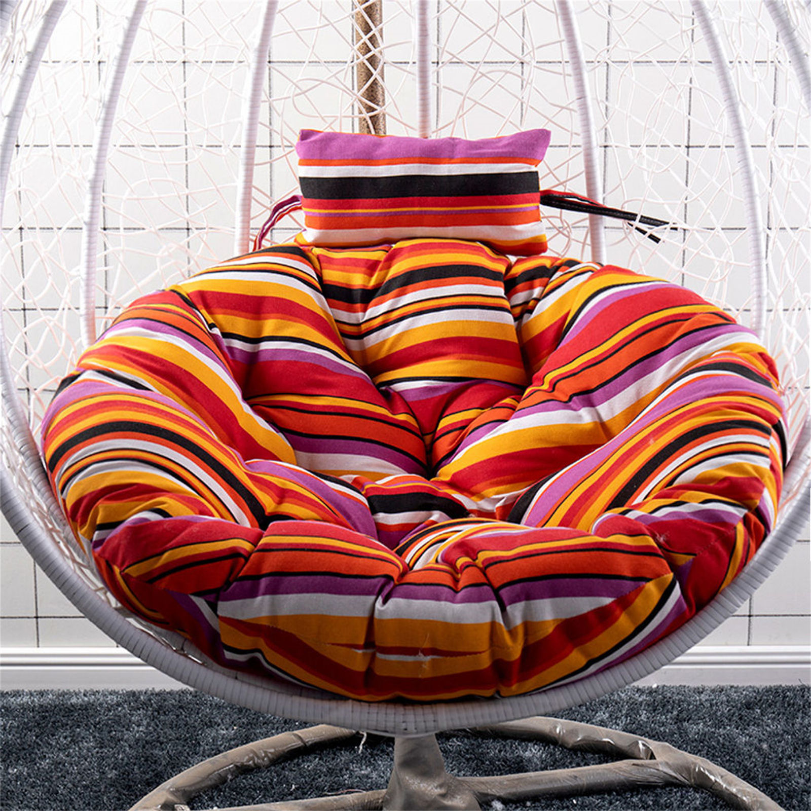 Hammock Chair Cushion With Zipper Soft Breathable Swing Hanging Seat ...