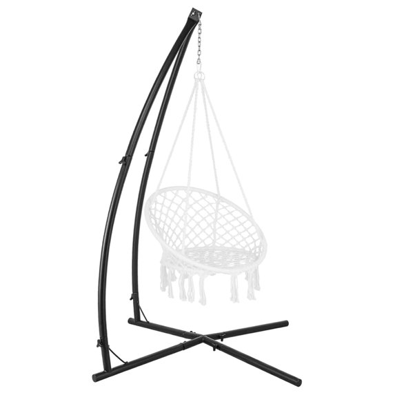 Hammock Chair Stand, Heavy Duty Steel C-Stand, Indoor/Outdoor Hanging ...