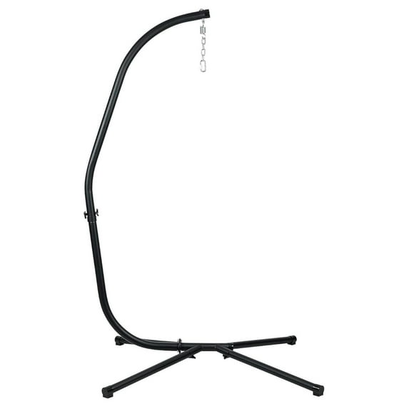 Hammock Chair Stand Only, Heavy Duty Steel C-Stand with Spring Hook ...