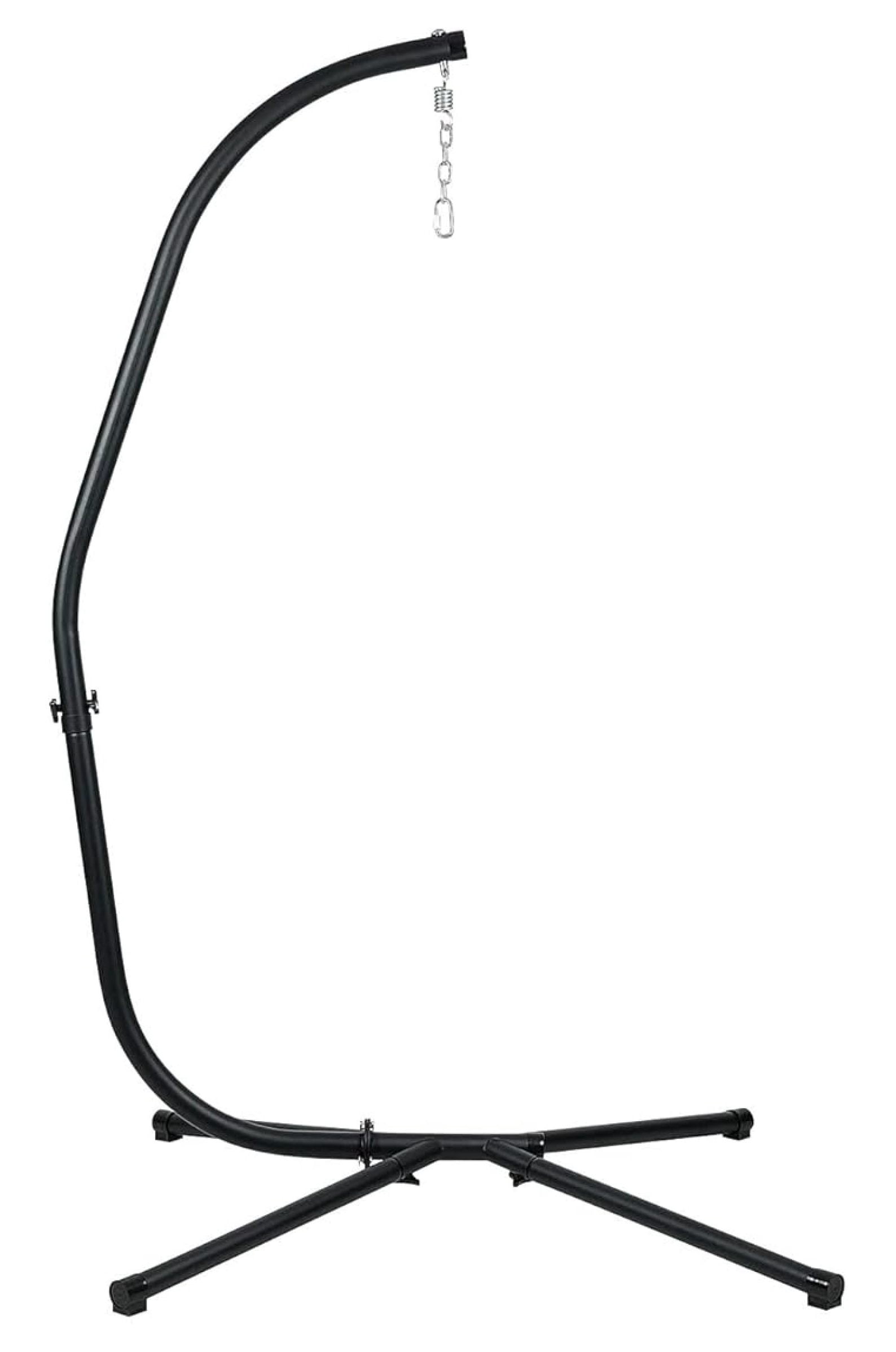 Hammock Chair Stand Only, Heavy Duty Steel C-Stand with Spring Hook ...
