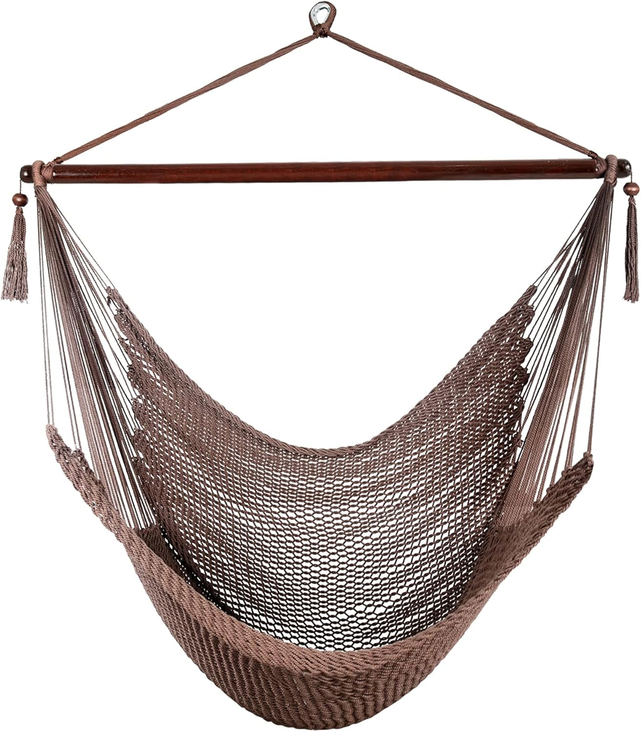 Hammock Chair with Hardwood Spreader Bar Hanging Chair Max 330Lbs ...