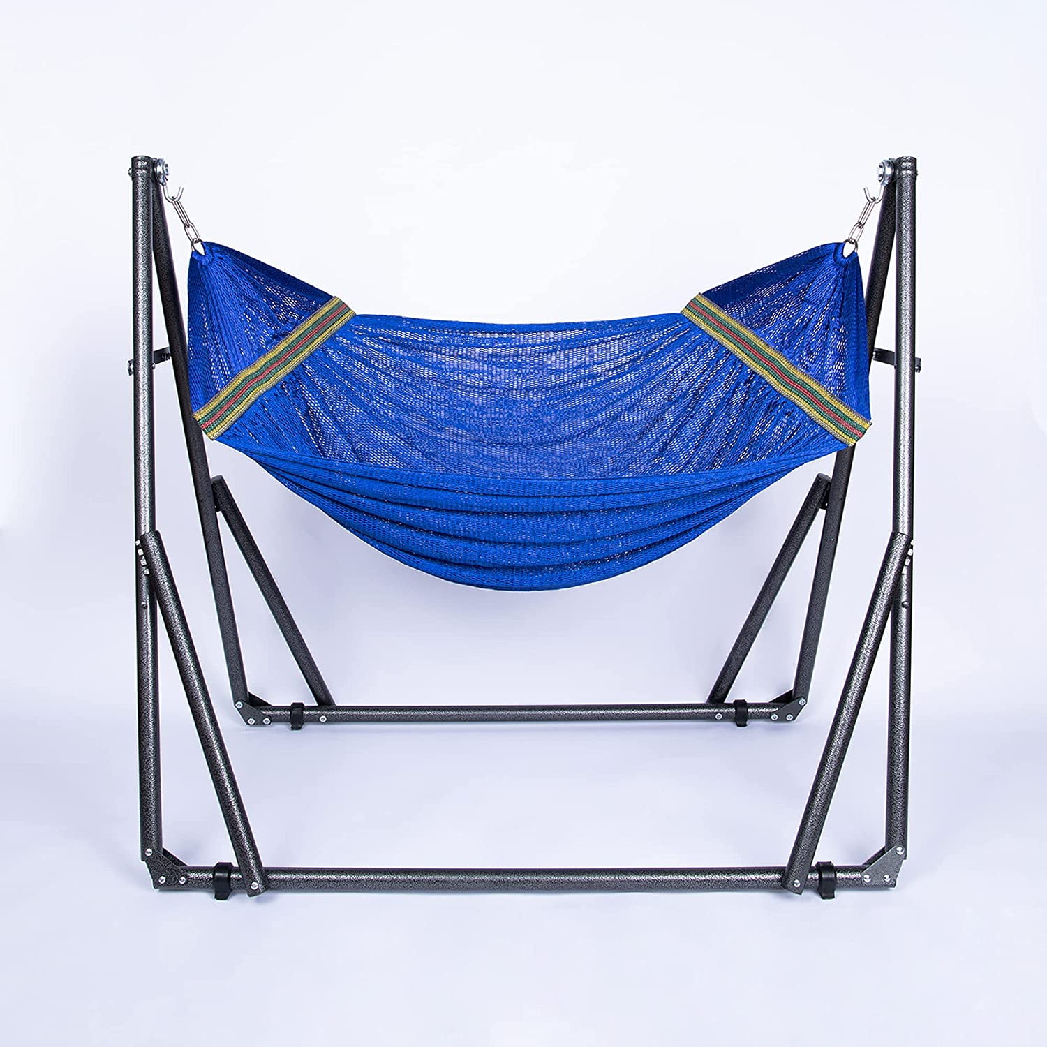 Hammock with Collapsible Steel Stand 450 lbs Capacity & Carrying Case ...