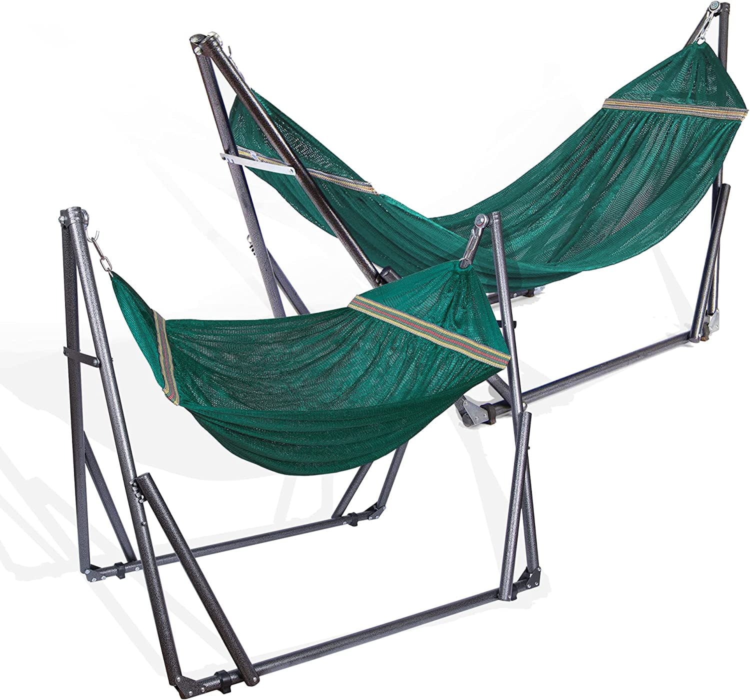 Hammock with Collapsible Steel Stand 450 lbs Capacity & Carrying Case ...