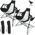 Hammock Folding Camping Chair - Outdoor Portable Swing Camp Chairs Set ...