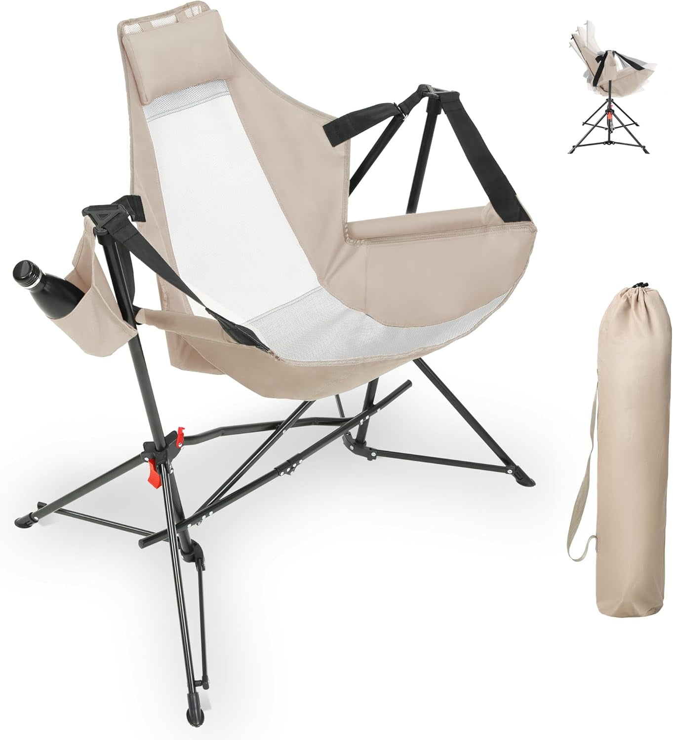 Hammock Folding Camping Chair - Outdoor Portable Swing Camp Chairs with ...