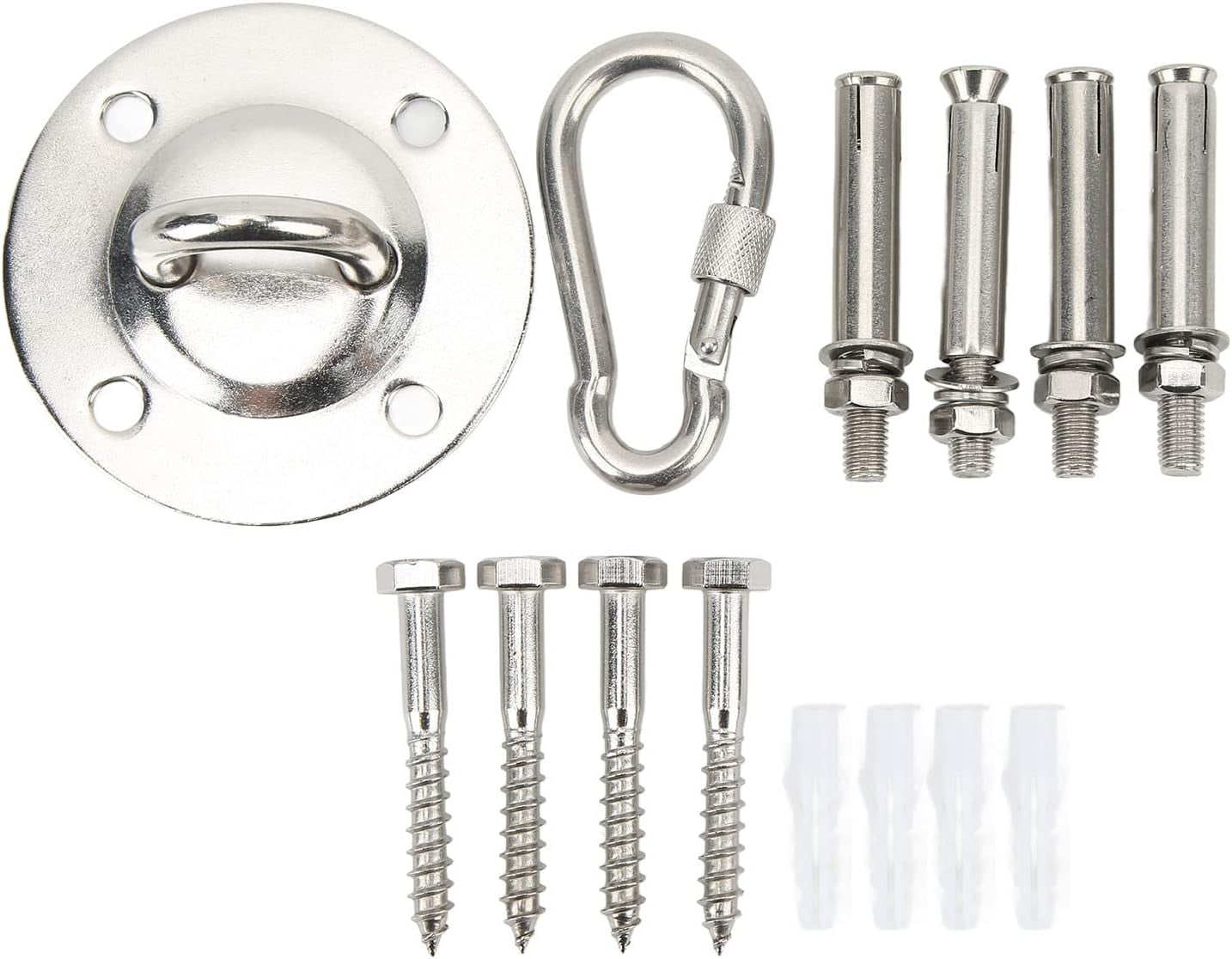 Hammock Hanging Kit, 304 Stainless Steel Swing Hook Kit, Heavy Duty ...