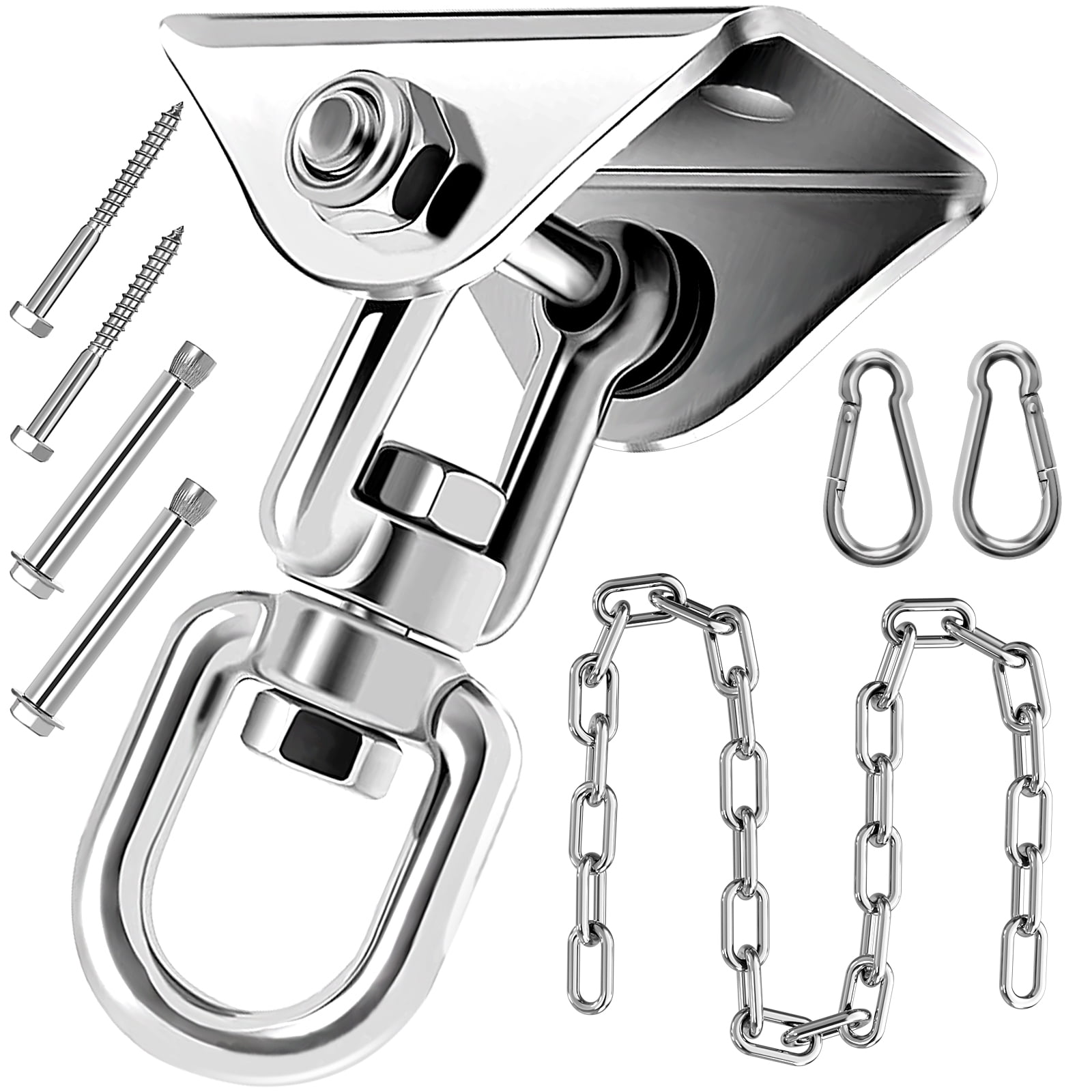Hammock Hanging Kit with Swing Chain, Stainless Steel 1000lb Heavy Duty ...