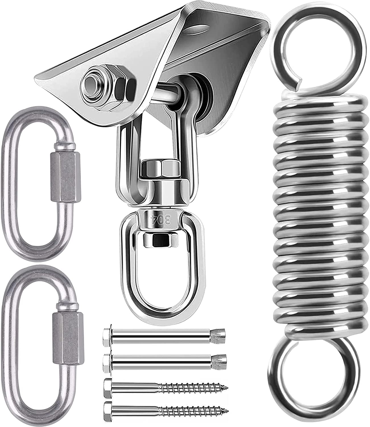 Hammock Hanging Kit Swing Spring, Suspension Hooks 1000lb Capacity ...