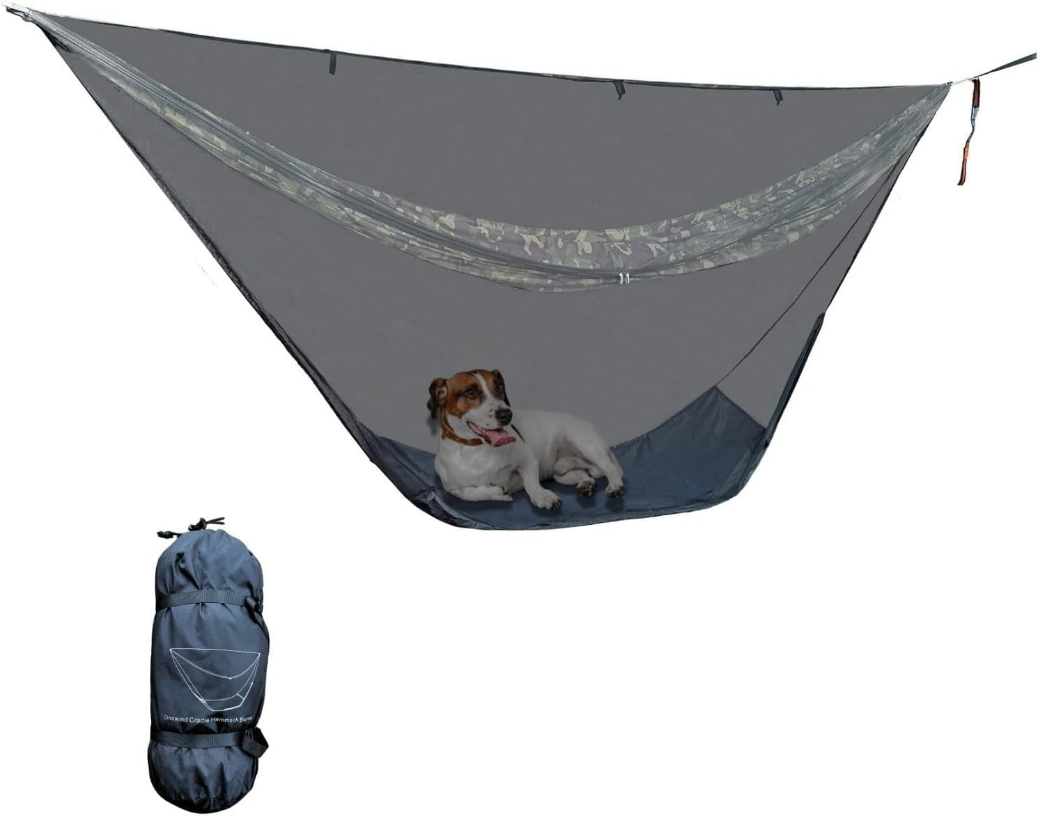 Hammock Mosquito Net, Camping Hammock Bug Net with Zipper No See Um ...