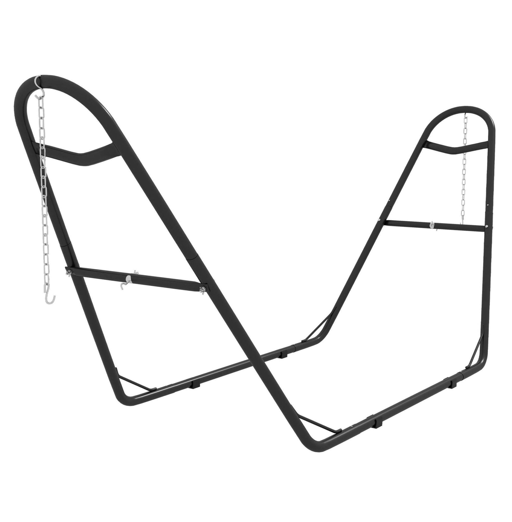 Hammock Stand for 2 Person, Portable Adjustable Steel Frame Hammock ...