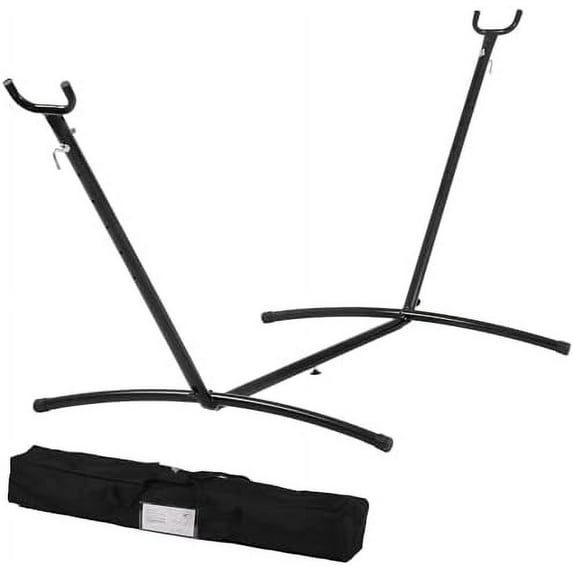 Hammock Stand Portable, 450lbs Capacity Heavy Duty Steel Frame, Hammock ...