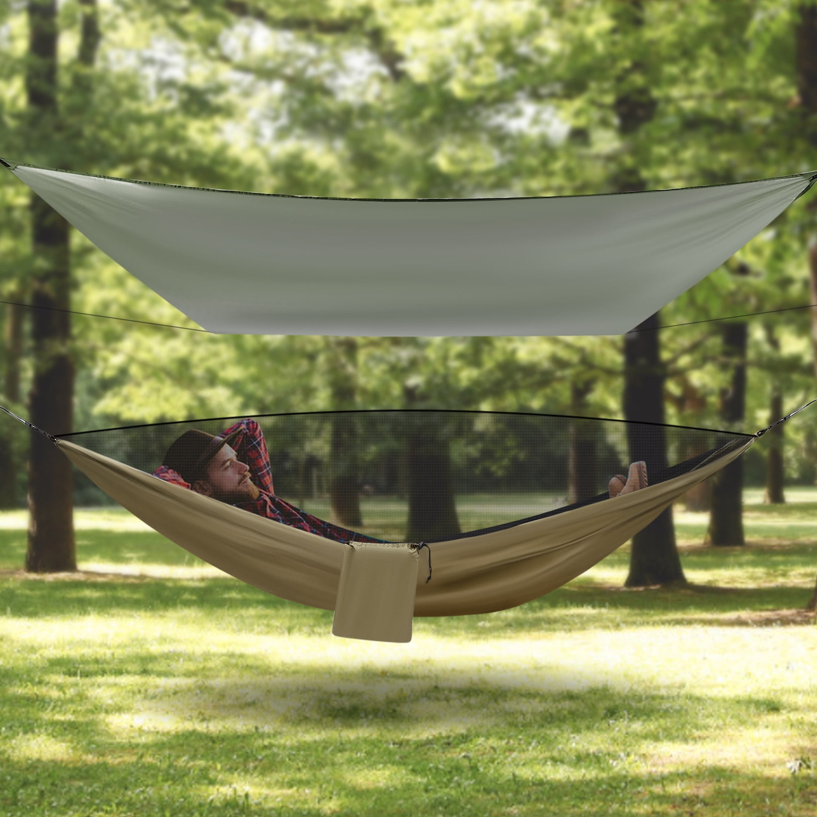Hammock with Mosquito Net, 2-in-1 Reversible Design, Waterproof ...