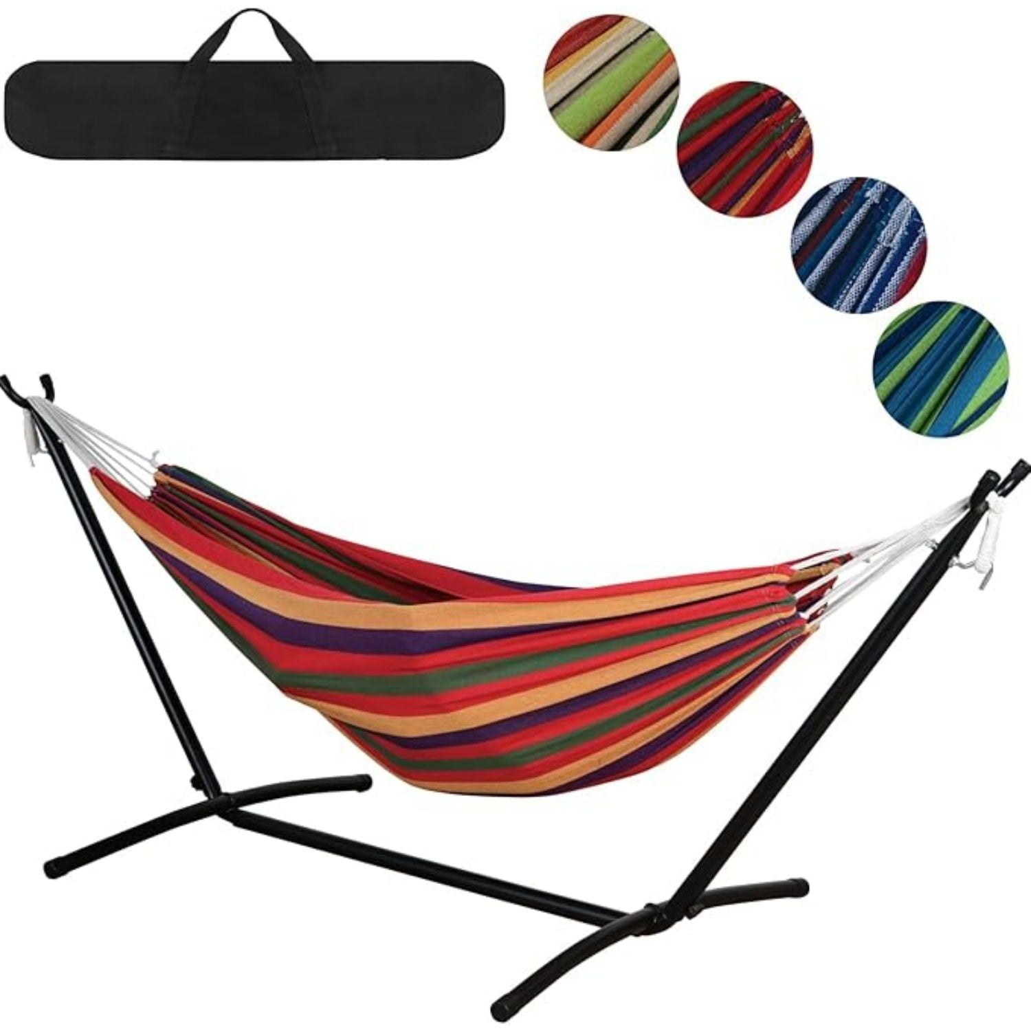Hammock with Stand for Outside,Easy Assembly Free Standing, Portable ...