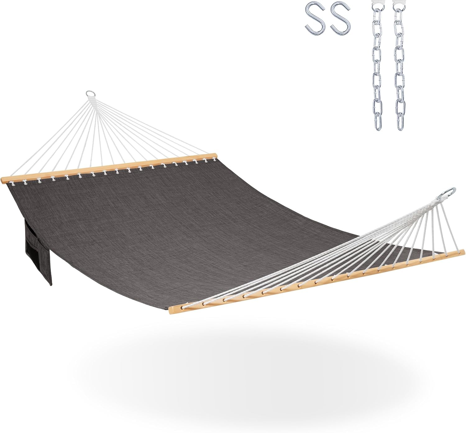 Hammocks 11 FT Double Outside Hammock Quick Dry Olefin Fabric Hammock ...