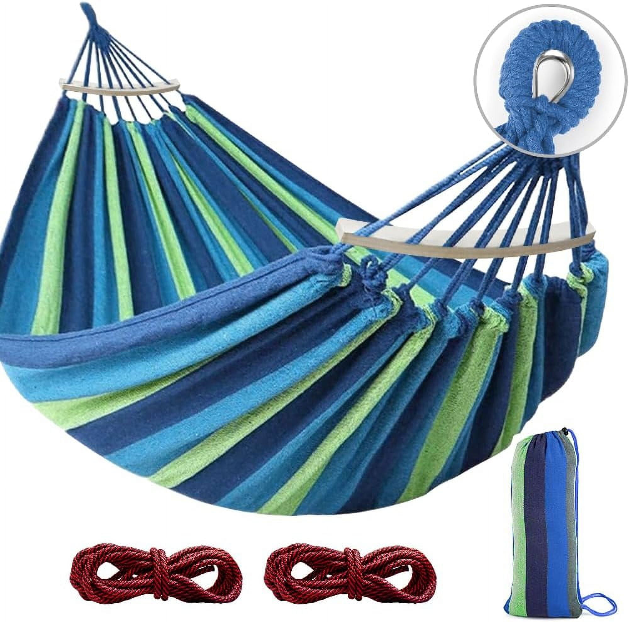 Hammocks Portable Camping Hammock Upgraded 550lb Comfortable Fabric ...