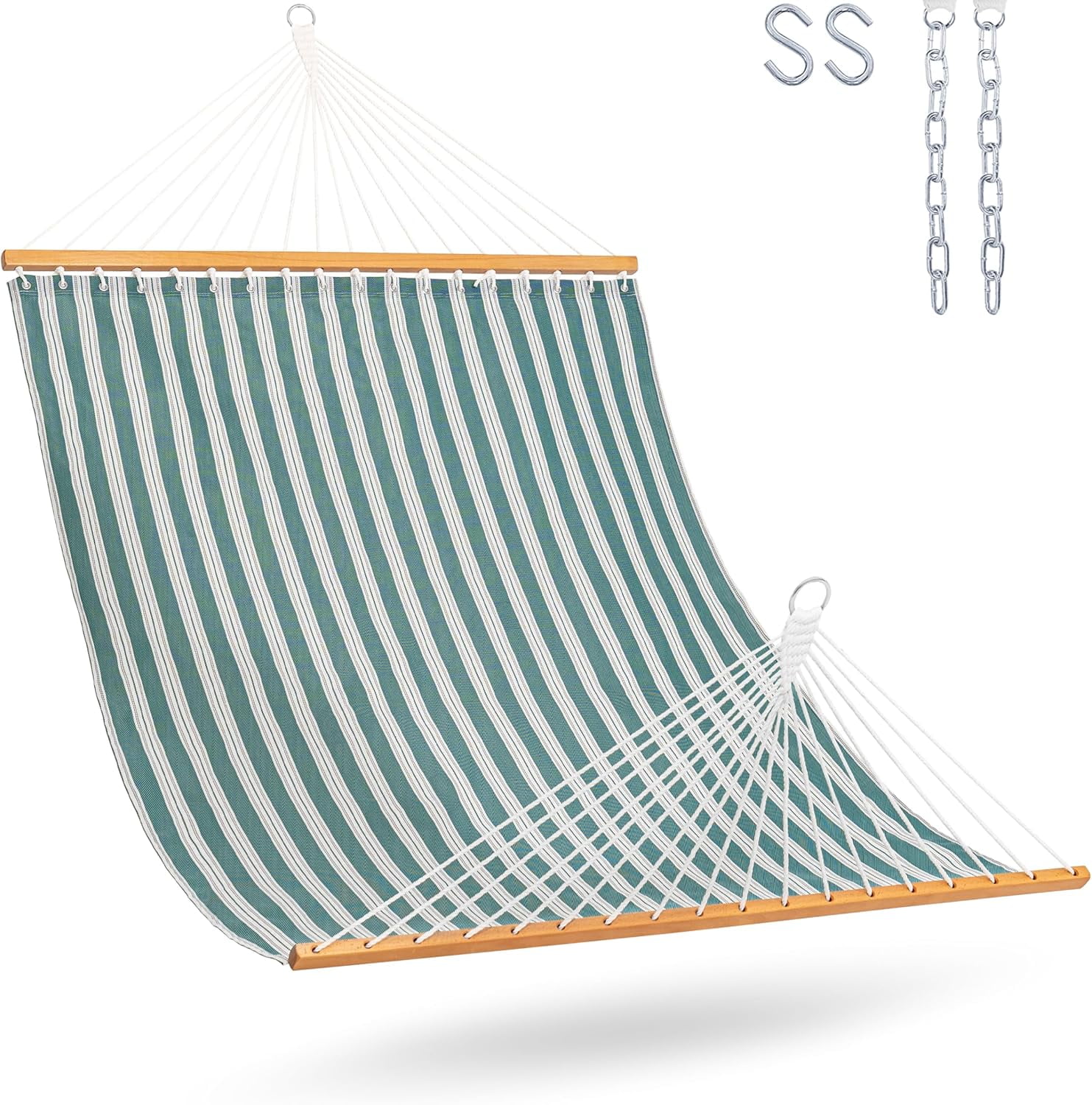 Hammocks Quick Dry Hammock with Spreader Bar 2 Person Double Hammock ...