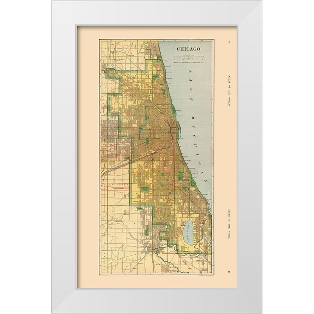 Hammond 10x14 White Modern Wood Framed Museum Art Print Titled ...