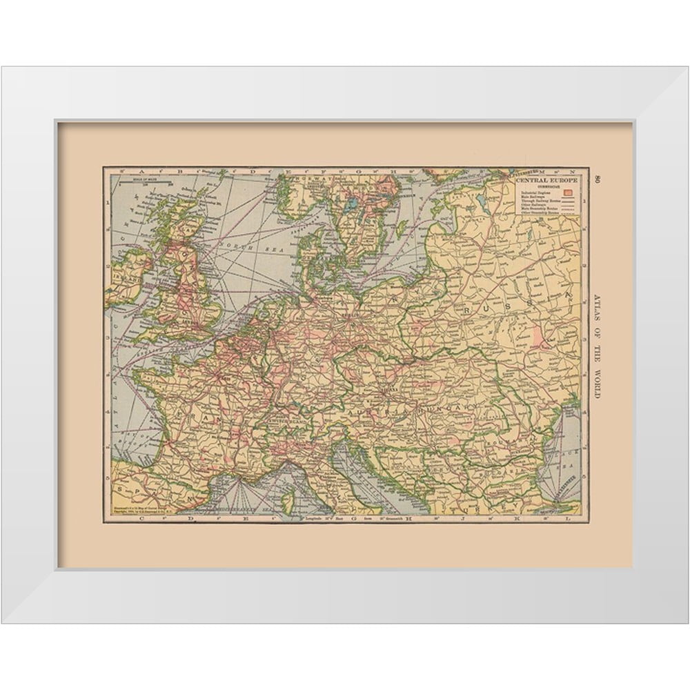 Hammond 14x12 White Modern Wood Framed Museum Art Print Titled ...