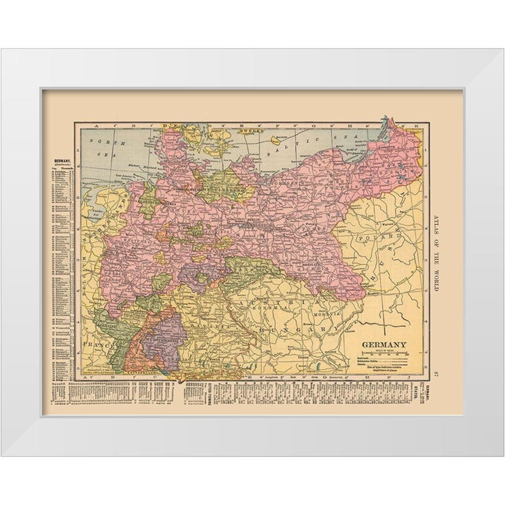 Hammond 14x12 White Modern Wood Framed Museum Art Print Titled ...