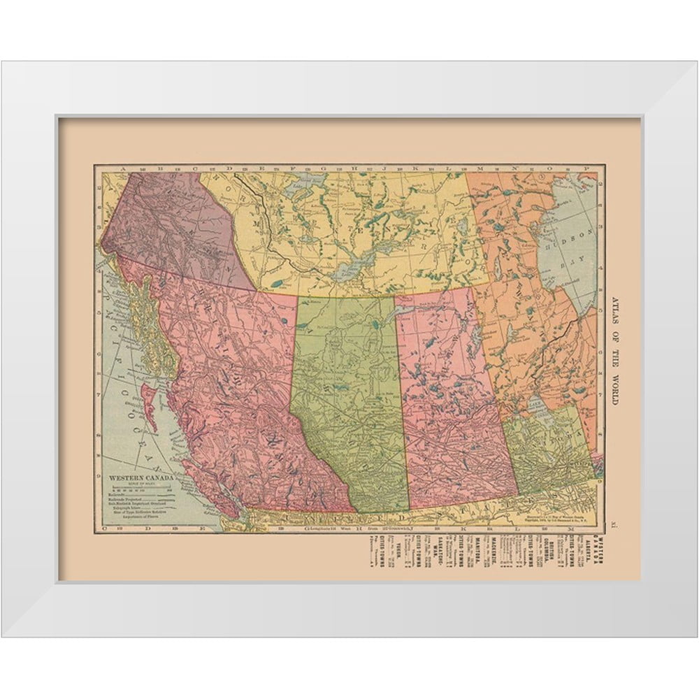 Hammond 14x12 White Modern Wood Framed Museum Art Print Titled ...
