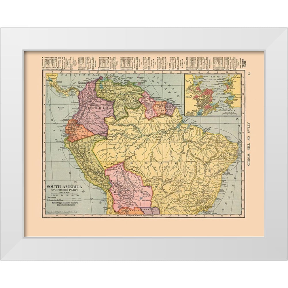 Hammond 32x26 White Modern Wood Framed Museum Art Print Titled ...