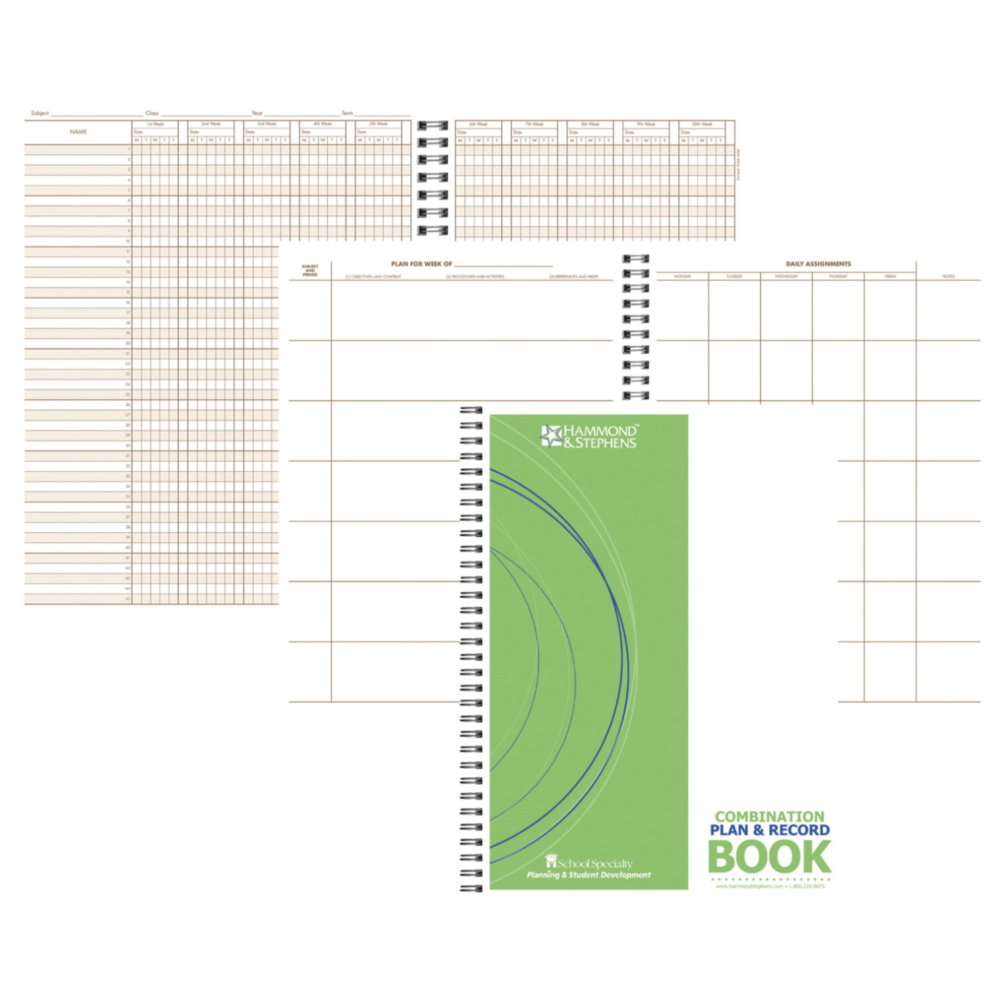 Hammond And Stephens 7 Subject 45 Student 9/10 Week Class Record and ...