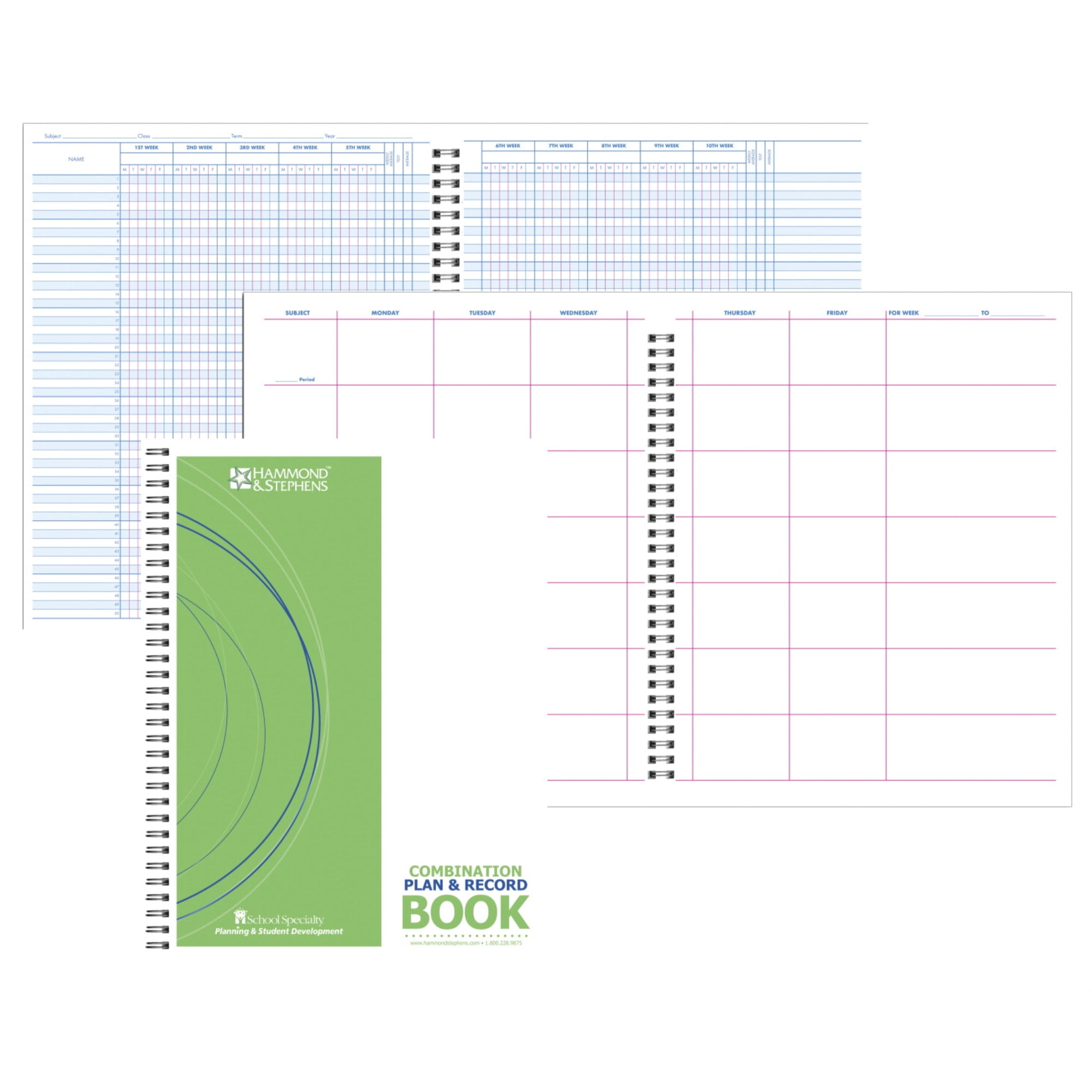 Hammond And Stephens 7 Subject 50 Student 9/10 Week Class Record and ...