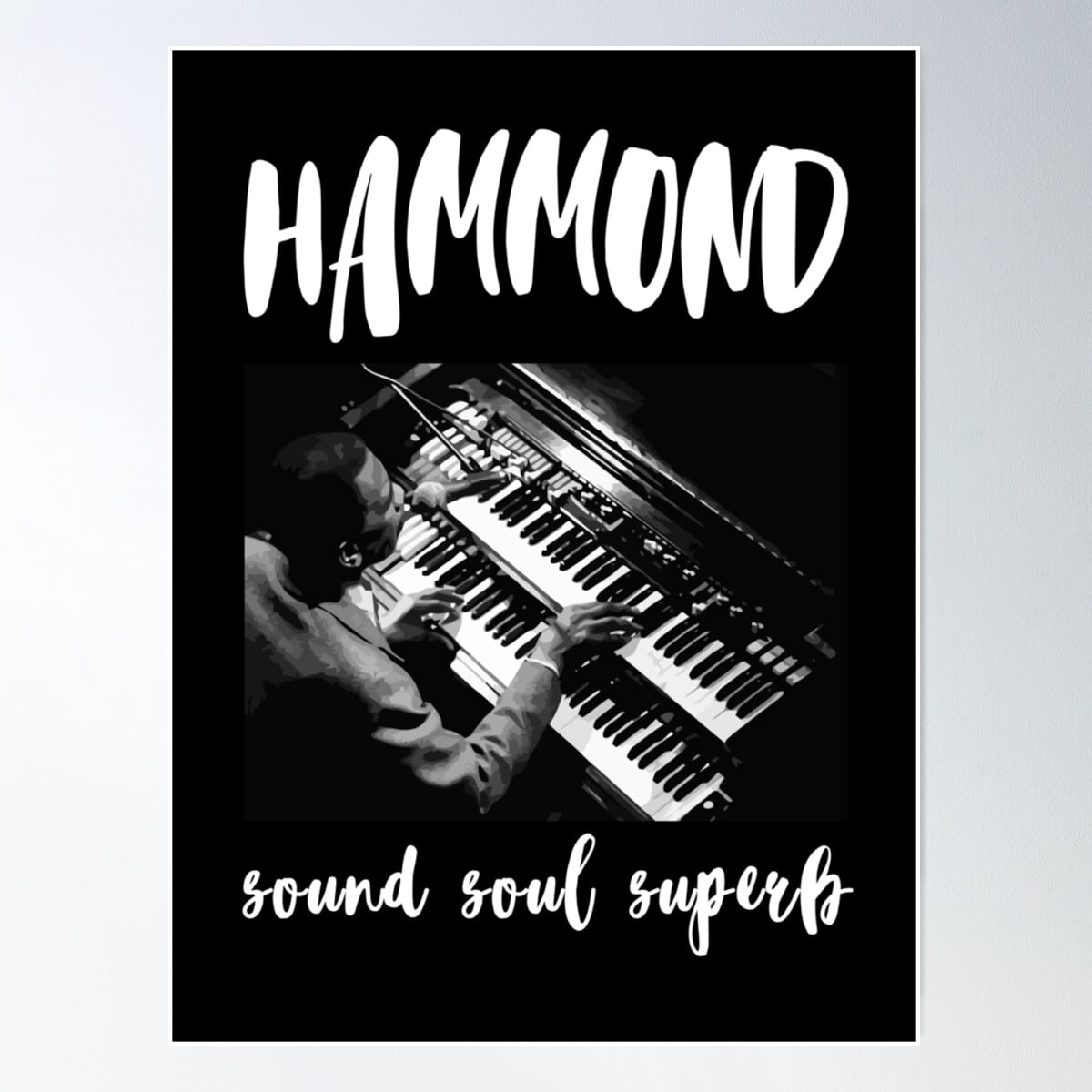 Hammond - Sound And Soul Poster Wall Art, Modern Wall Decor For Living ...
