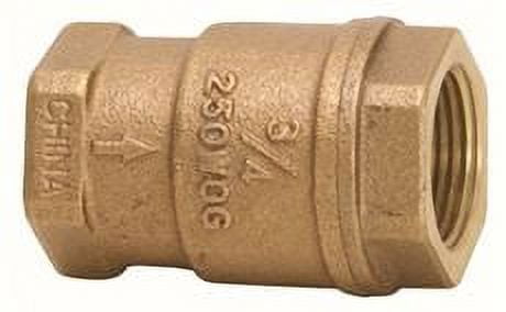 Hammond Spring Loaded In Line Check Valve, Brass, 3/4 In. Fip - Walmart.com