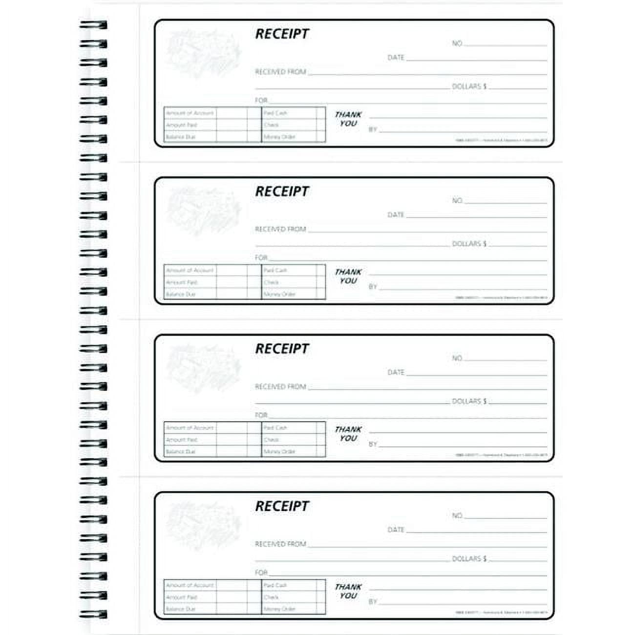 Hammond & Stephens 1473615 KPG 2 Parts Textured Blue Cover Receipt Book ...