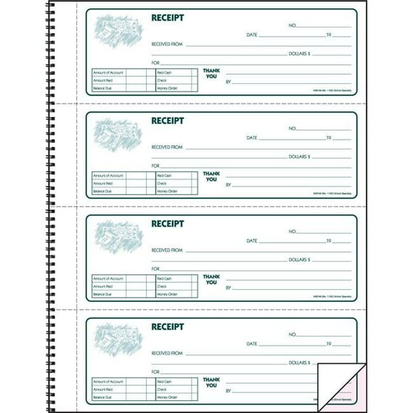 Receipt & Order Books in Forms & Recordkeeping - Walmart.com
