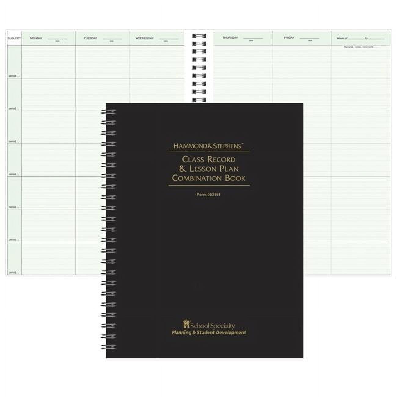 Hammond & Stephens 1481867 7 Subject 9-10 Week Class Record & Lesson ...