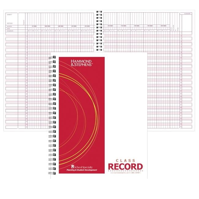 Hammond & Stephens 1481885 8.5 x 11 in. Wire-O Bound Class Record Book ...