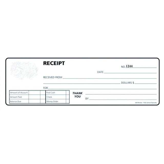 Hammond & Stephens Receipt Book - Record books for fice - Walmart ...