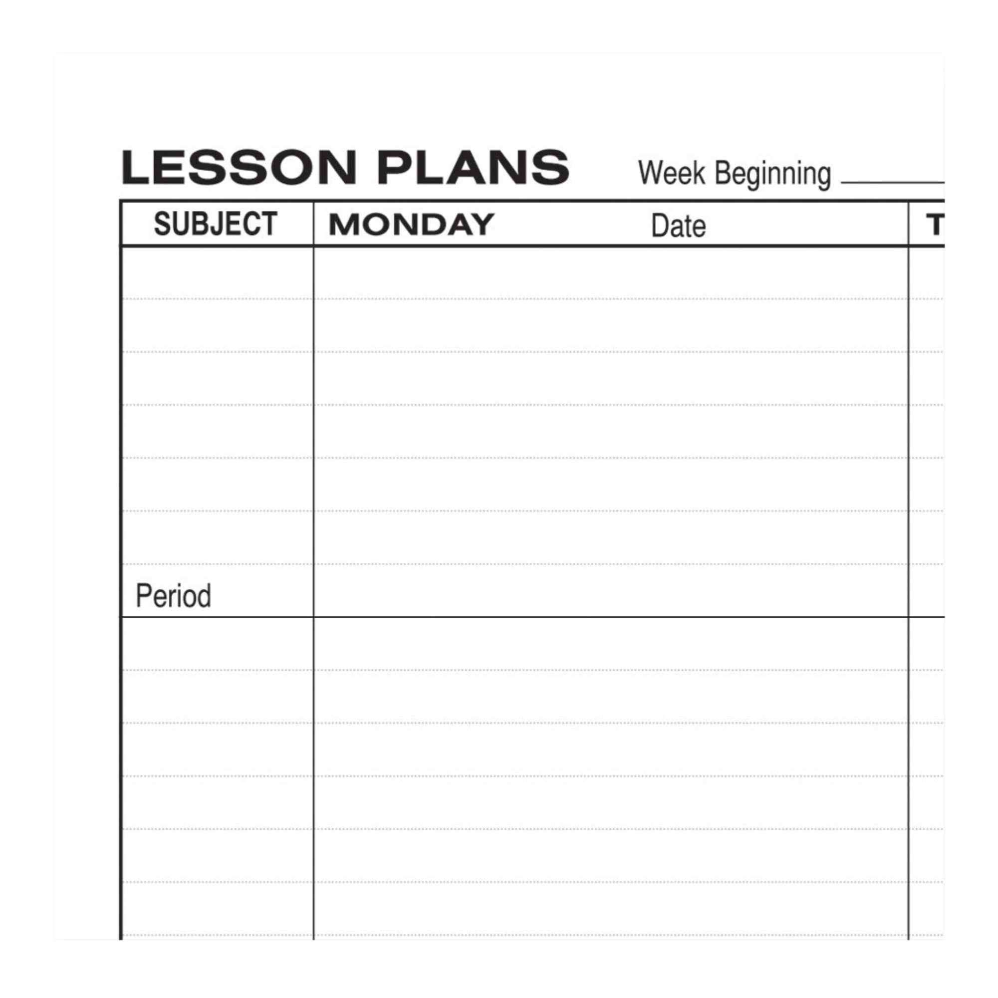 Hammond & Stephens 7 Subject 40 Week Lesson Plan Book, 8-1/2 x 11 ...