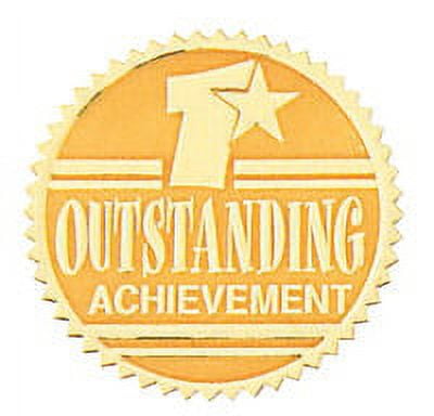Hammond & Stephens Outstanding Achievement Gold Foil Embossed Seal ...
