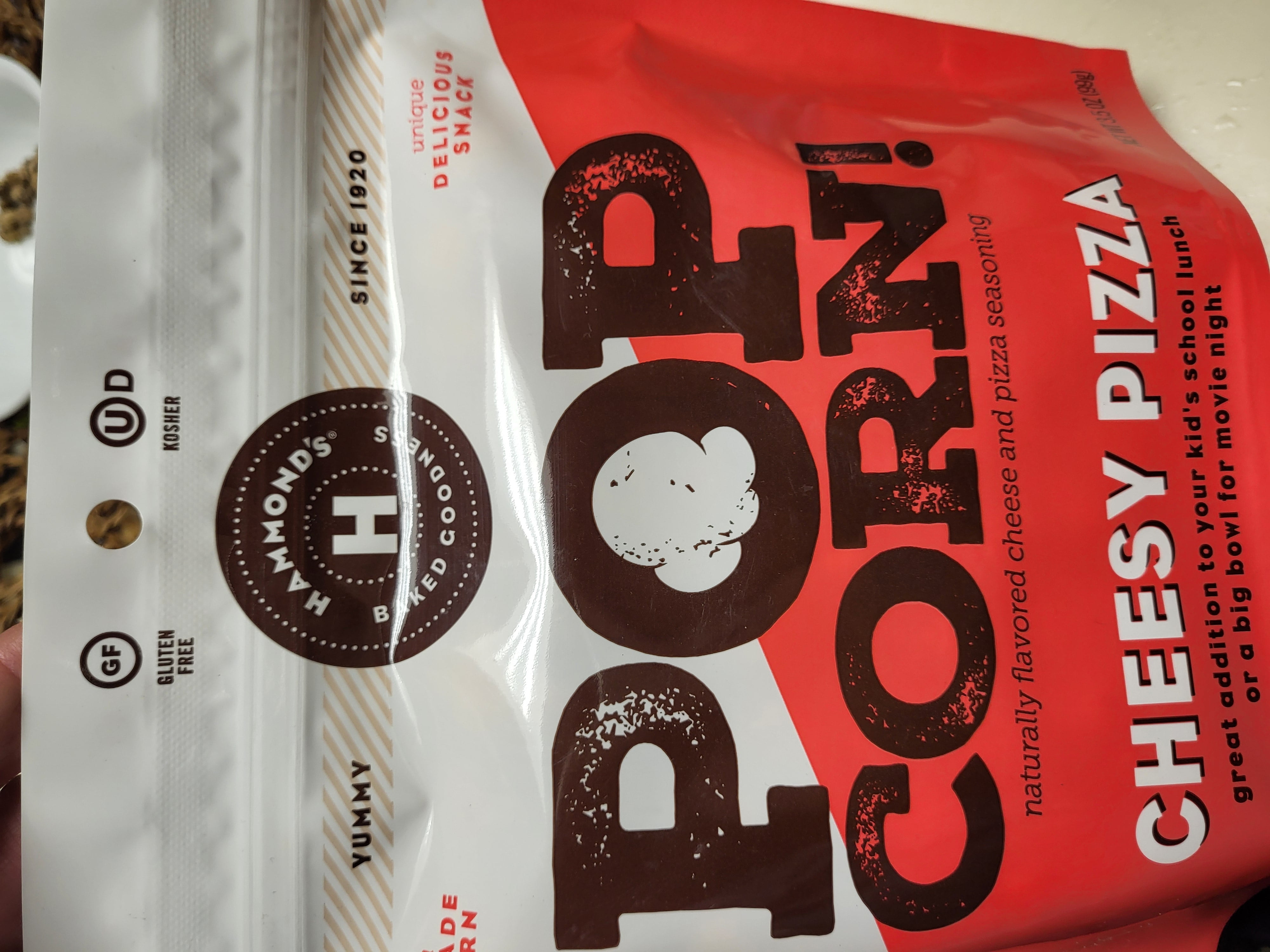 Hammond's Popcorn; Cheesy Pizza; 5 oz gluten free kosher - Walmart.com