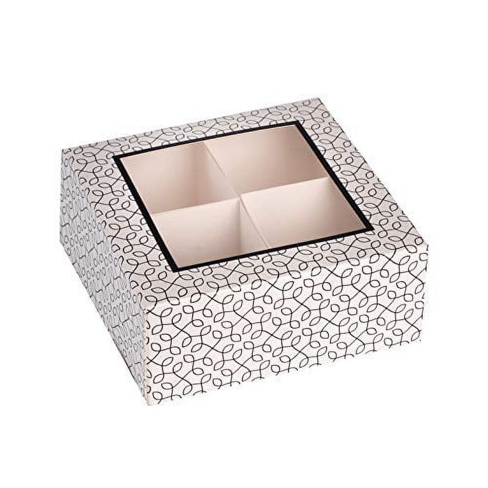 Hammont Window Box with Four Sections - 6 Pack - 6”x6”x2.5” - Black ...
