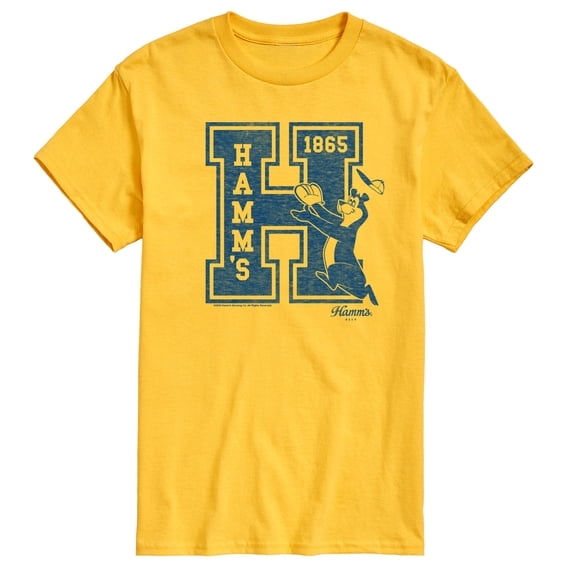 Hamms - Letterman - Men's Short Sleeve Graphic T-Shirt - Walmart.com