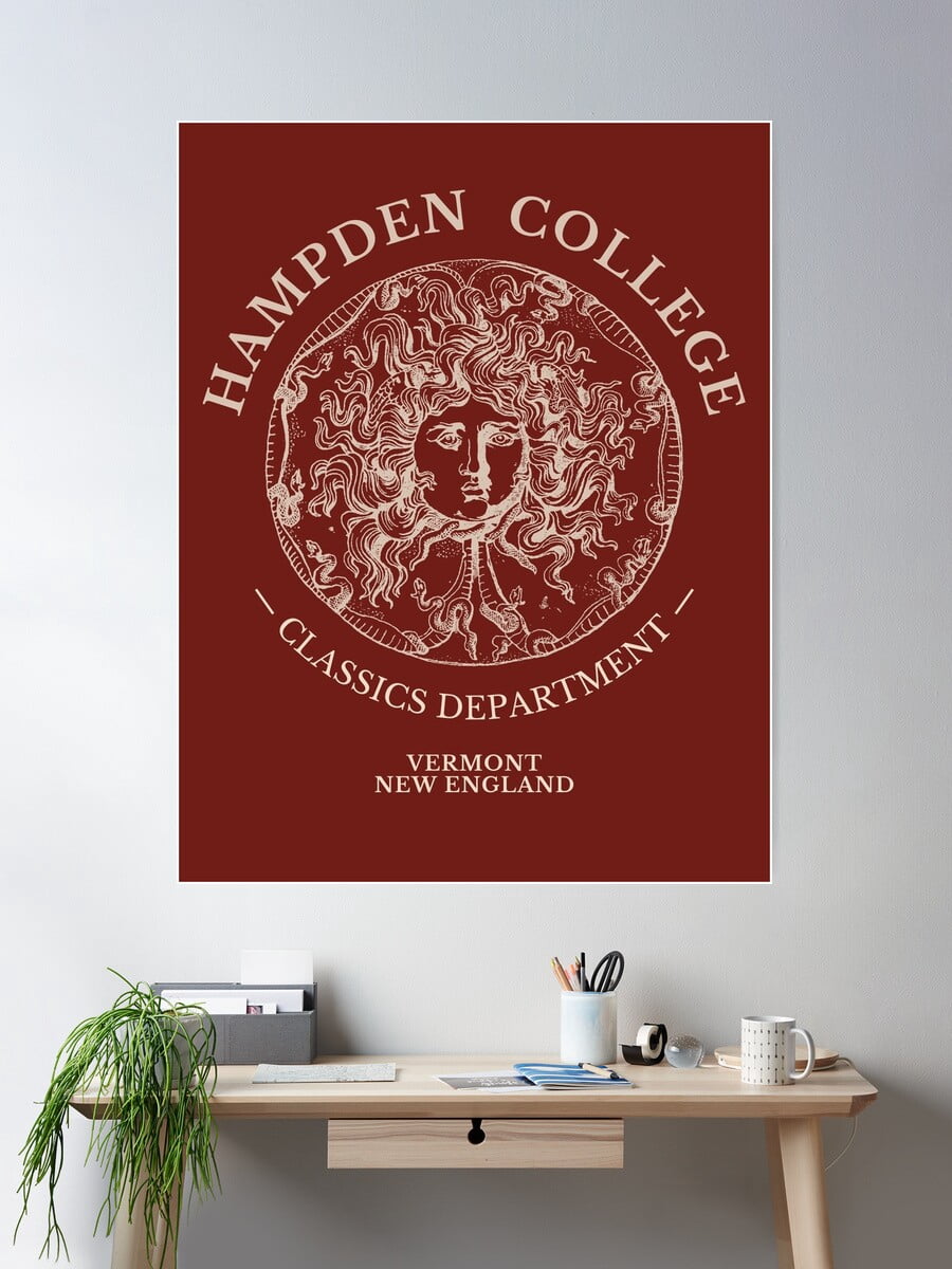 Hampden College Poster Wall Art, Modern Wall Decor For Living Room ...